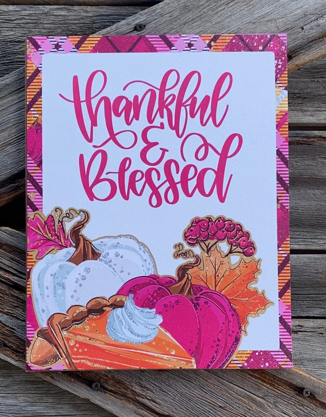 Thankful and Blessed, Autumn Sign, Autumn Decor, Autumn Wall Art - Etsy