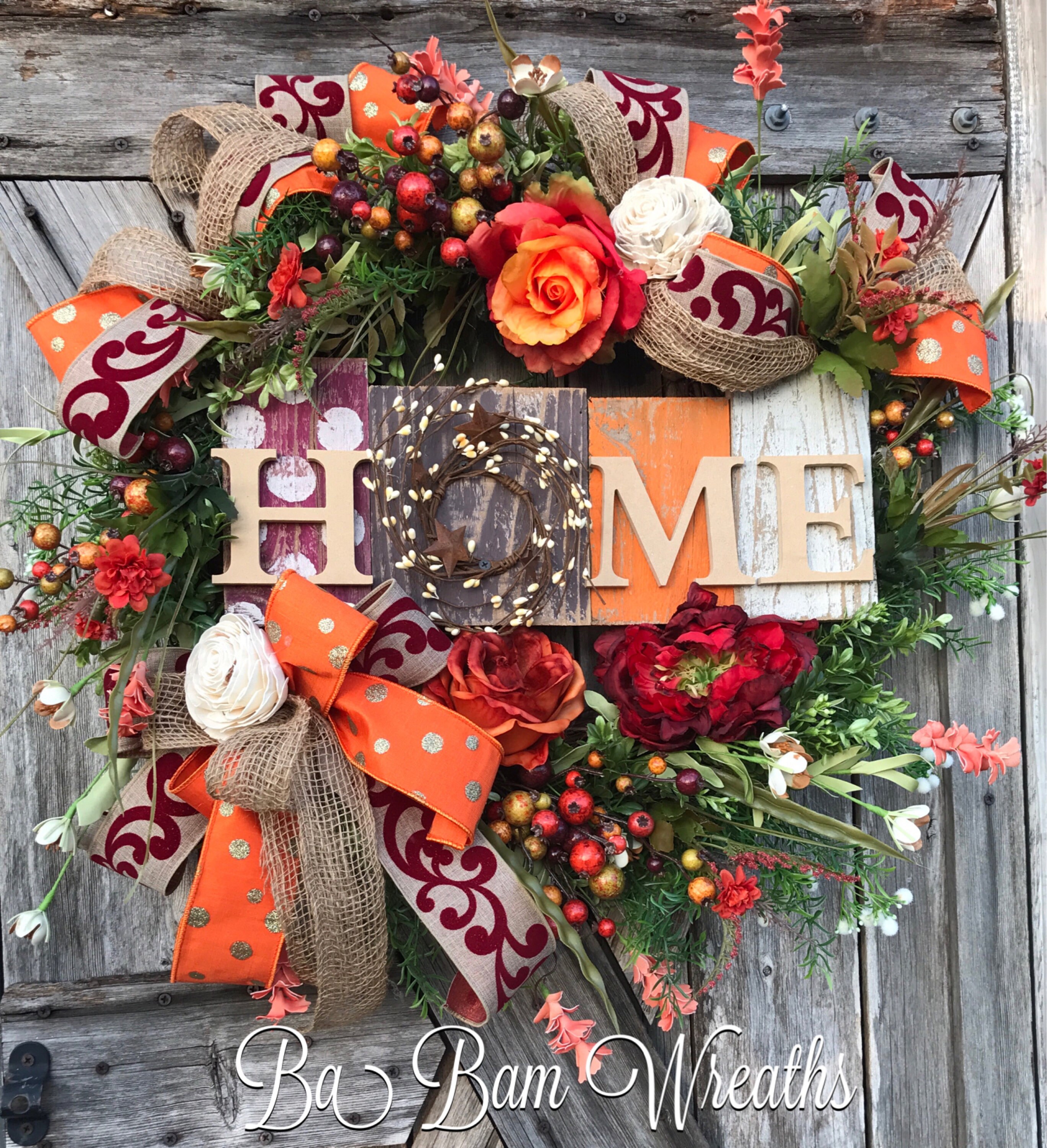 Fall Wreath, Autumn Wreath, Rustic Fall Wreath, Fall Floral, XL Fall Wreath