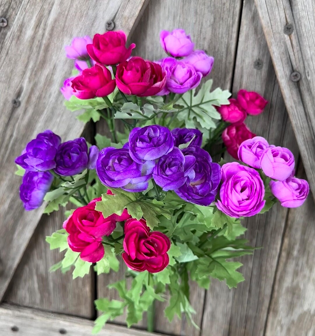 Hot Pink Purple Lavender Ranunculus Bush, Wreath Supply, Floral - Etsy