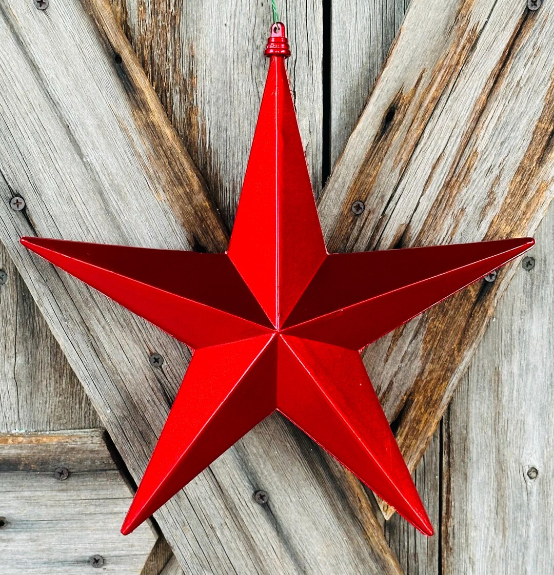 Red Shining Star 12 Inches - Etsy