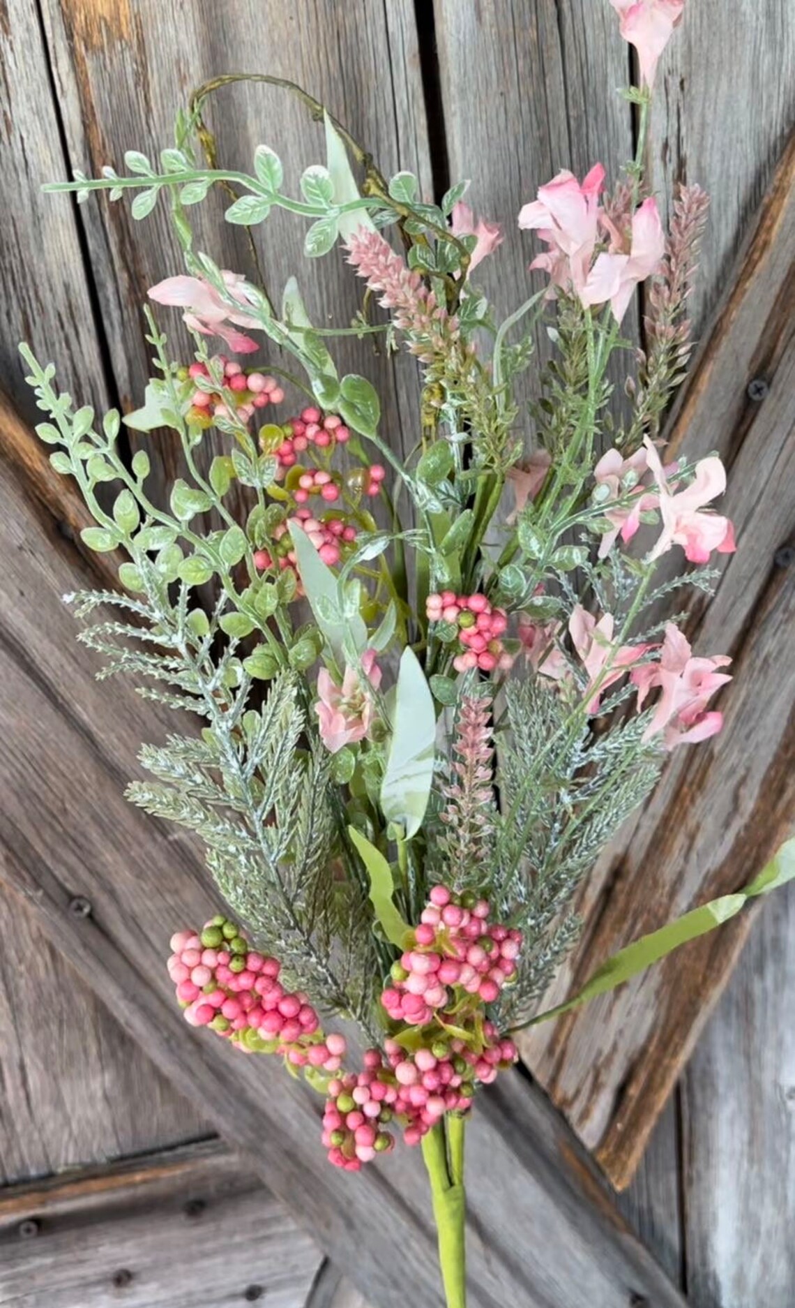60919 Hot Pink Berry Filler Bush , Wreath Supply, Floral - Etsy