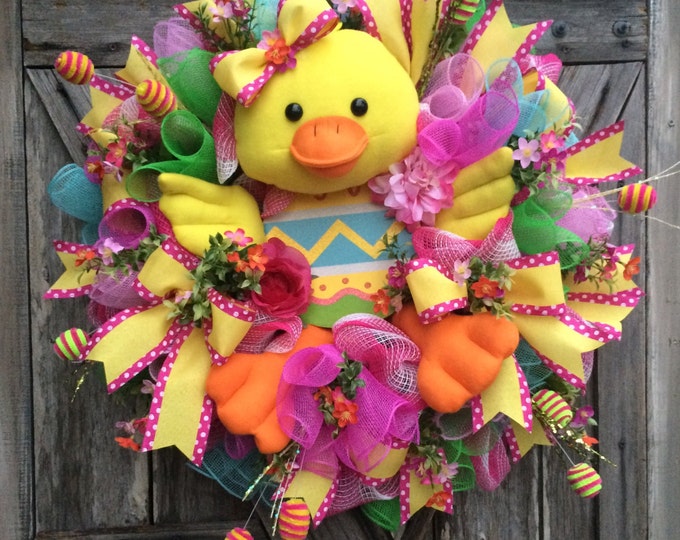 Chick Wreath Easter Wreath Spring Wreath Easter Chick - Etsy
