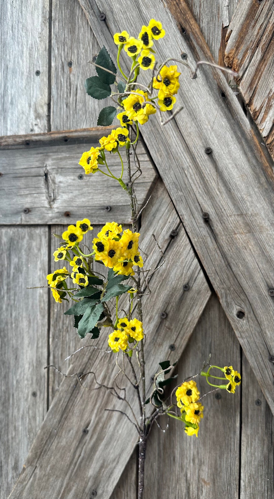 Yellow Black Eyed Susan Spray, Wreath Supply, Floral - Etsy