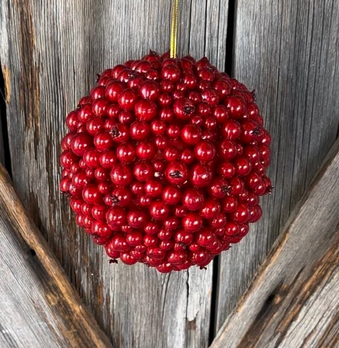 4.5 Inch Berry Ball Ornament - Etsy
