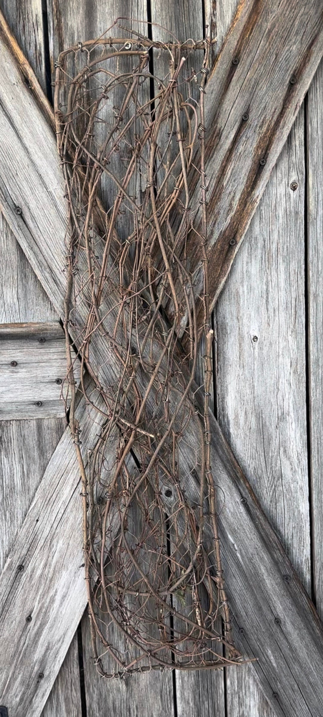 Grapevine Rectangular Frame, Wreath Supply - Etsy