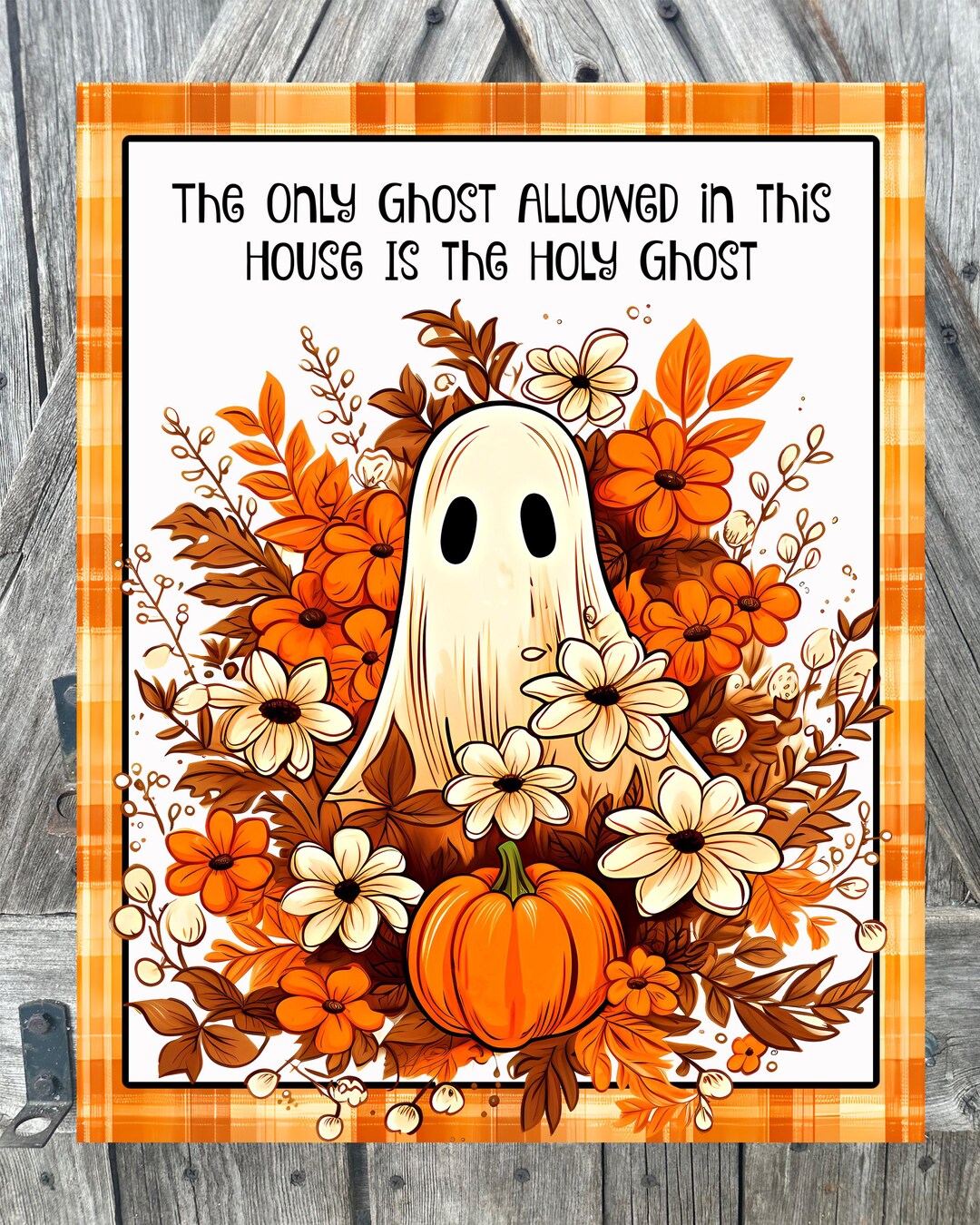 Holy Ghost Sign, Autumn Sign, Autumn Decor, Autumn Wall Art - Etsy