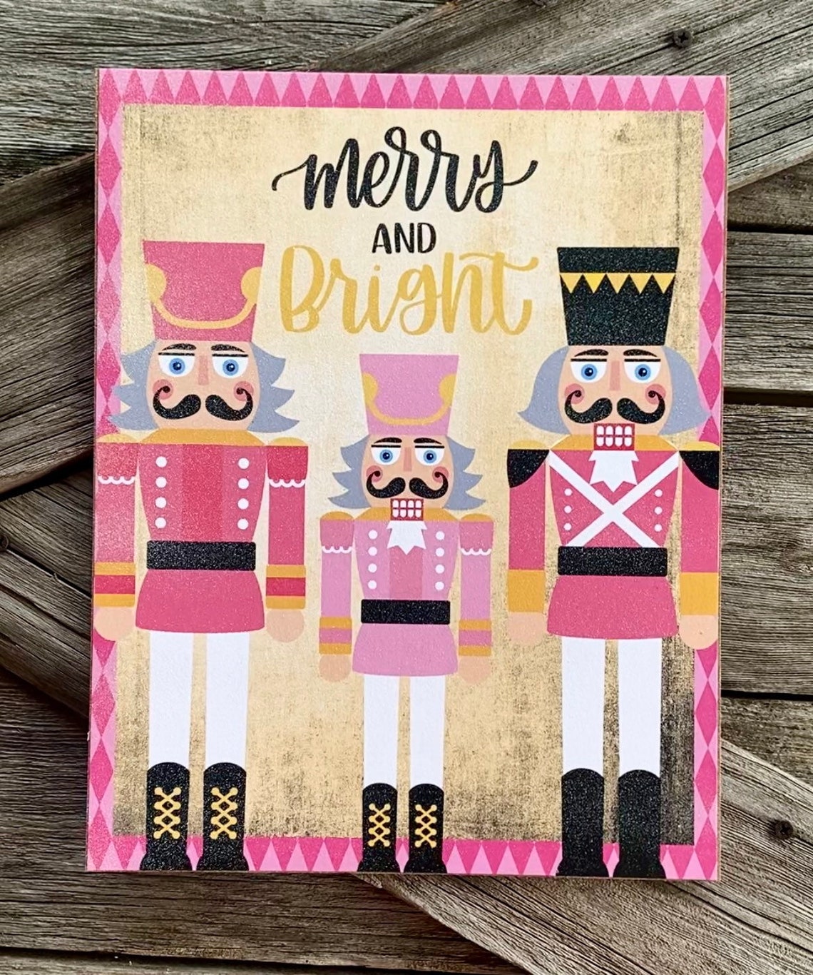 Pink Nutcrackers Christmas Sign Christmas Decor Christmas - Etsy