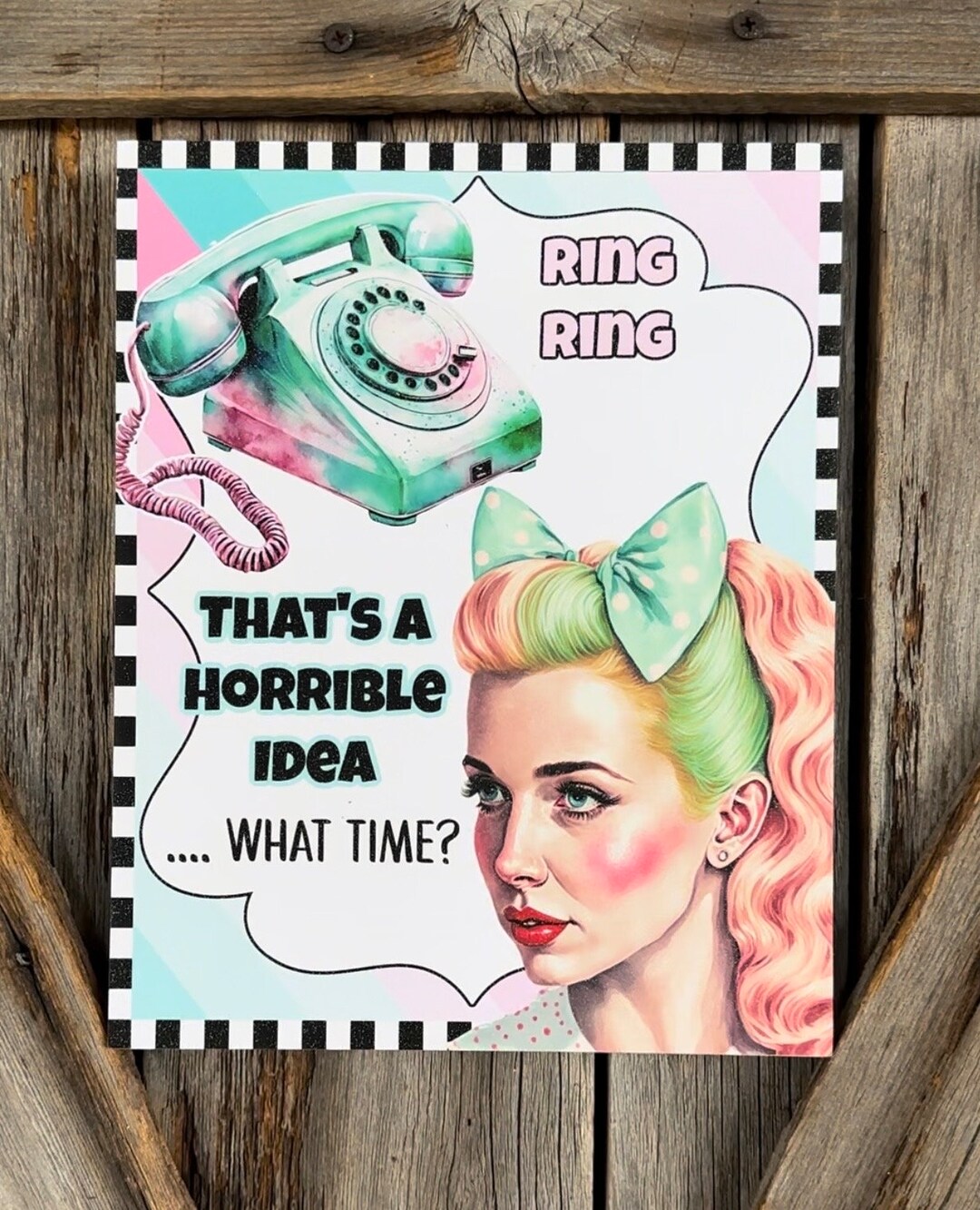 That’s A Horrible Idea, Everyday Sign, Motivational Decor, Motivational ...