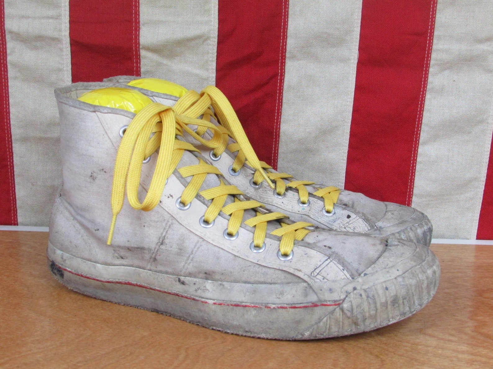 Vintage 1950s Wales Goodyear Canvas Basketball Sneakers High Top Gym ...