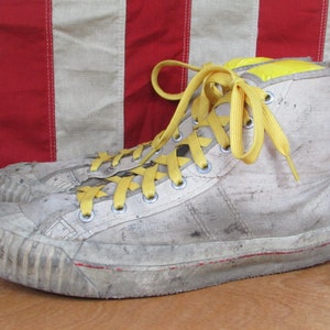 Vintage 1950s Wales Goodyear Canvas Basketball Sneakers High Top Gym ...