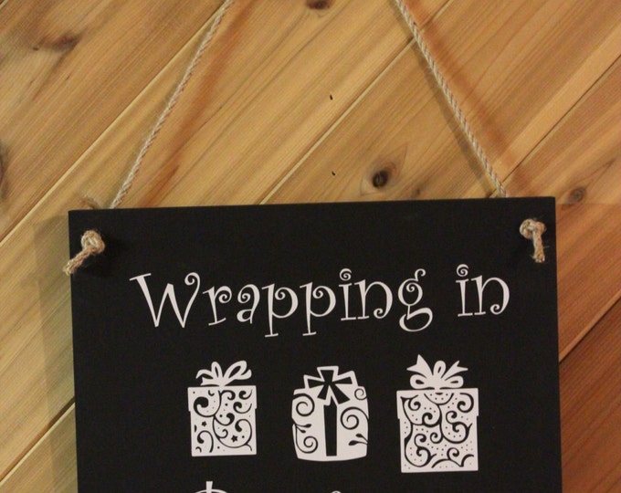 Wood Sign-wrapping in Progress-home Decor - Etsy