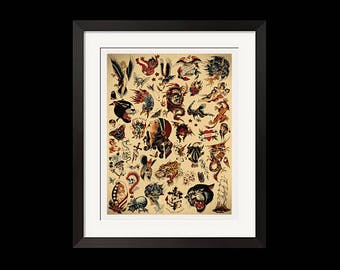 Sailor jerry art | Etsy