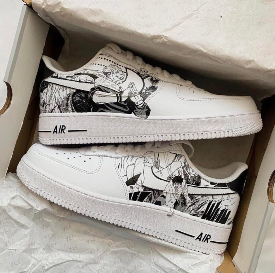 Jujutsu Kaisen Gojo X Yuta Air Force 1 Custom order Now: Airforces1.com ...