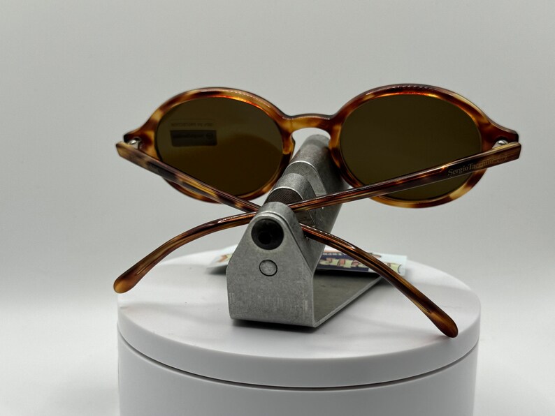 Vintage 1990's-2000's Designer Sunglasses Round Tort Zyl Frame Sergio ...