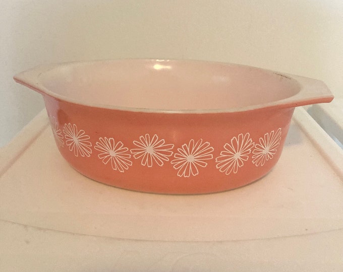 Vintage Pink Daisy Pyrex 043 Oval Dish 1 1/2 Qt No Lid, Free Ship - Etsy