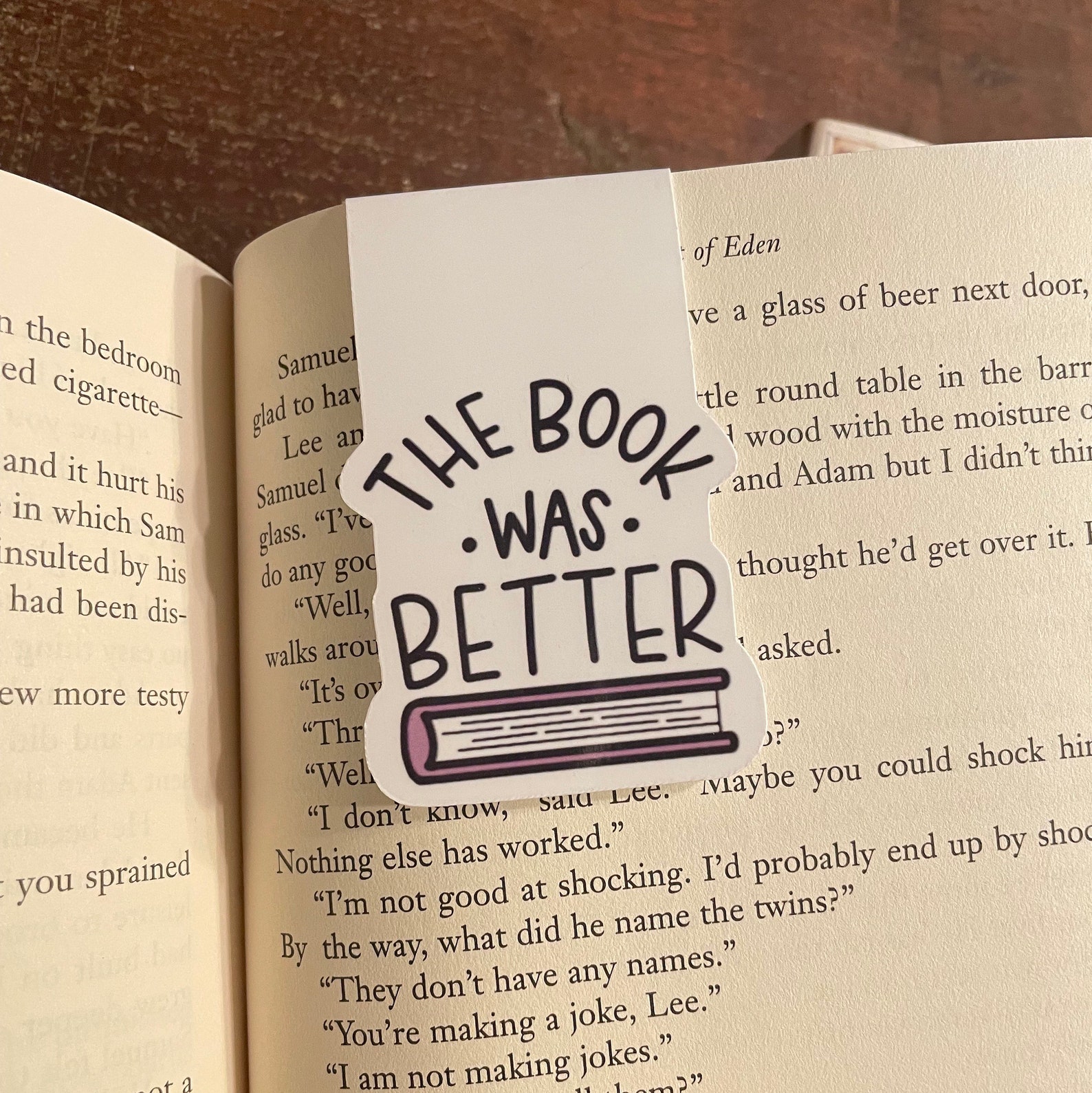 The Book Was Better Magnetic Bookmark | Etsy