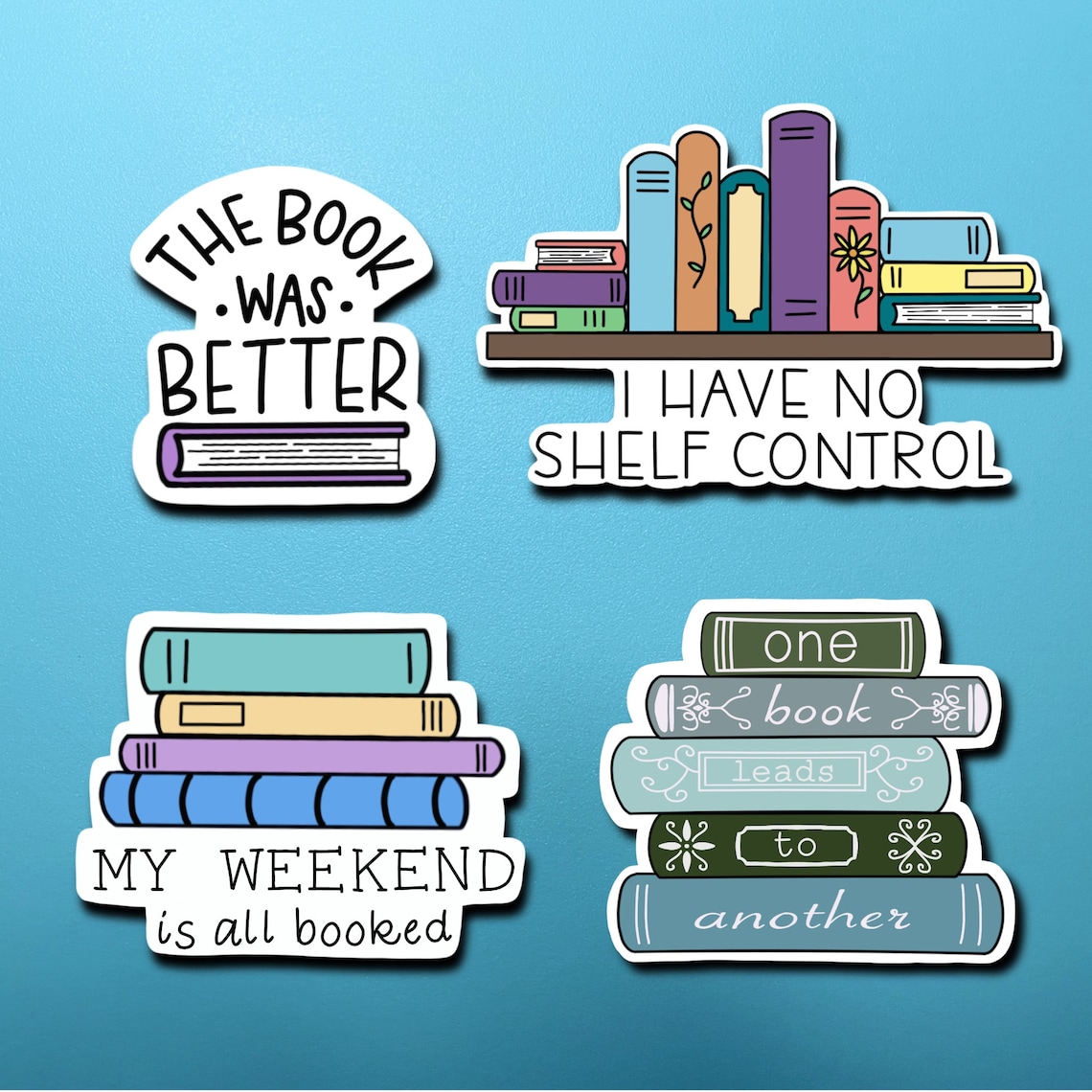 Vinyl Sticker Book Club Pack | Etsy