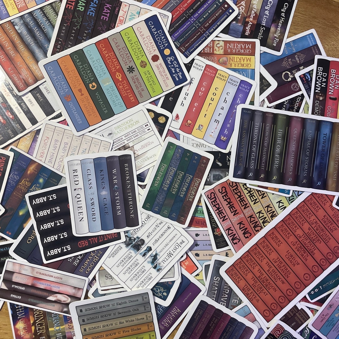 Packs of Book Stickers - Booktok - Laptop Decal - Water Bottle Sticker ...