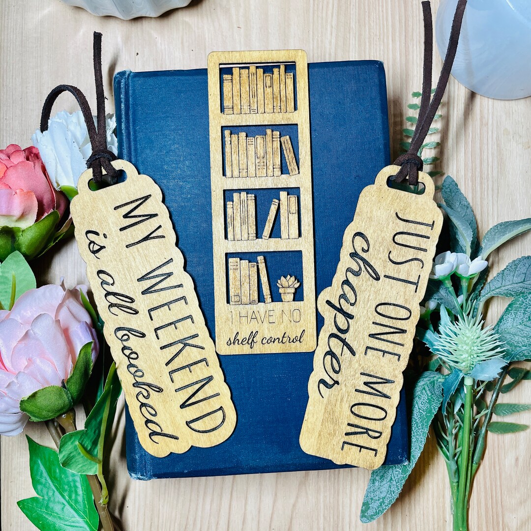 Book Club Wooden Bookmark Pack - Book Club - Etsy