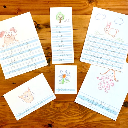 Montessori Writing Paper BUNDLE - Etsy