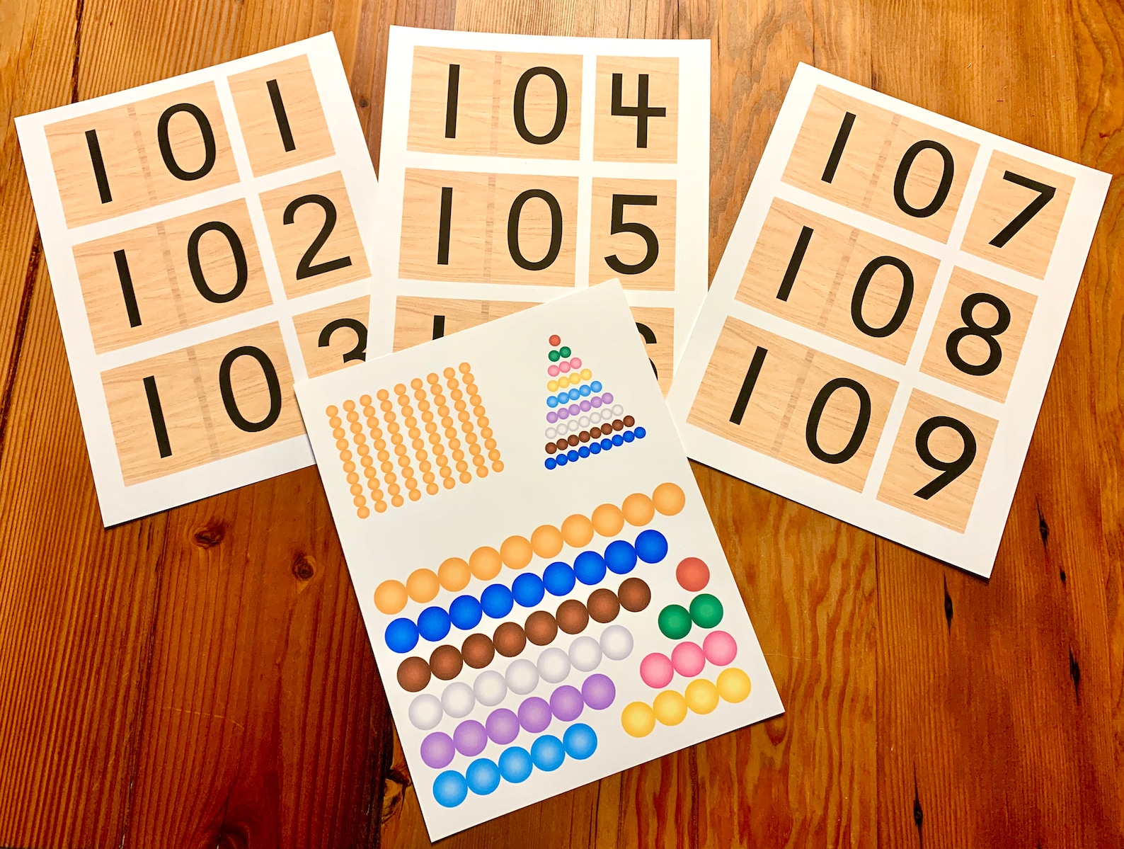 Teens Boards and Beads Montessori Teens Material Small Bead - Etsy