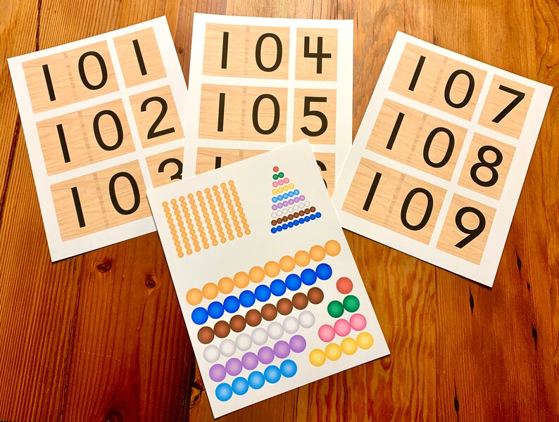 Teens Boards and Beads Montessori Teens Material Small Bead - Etsy