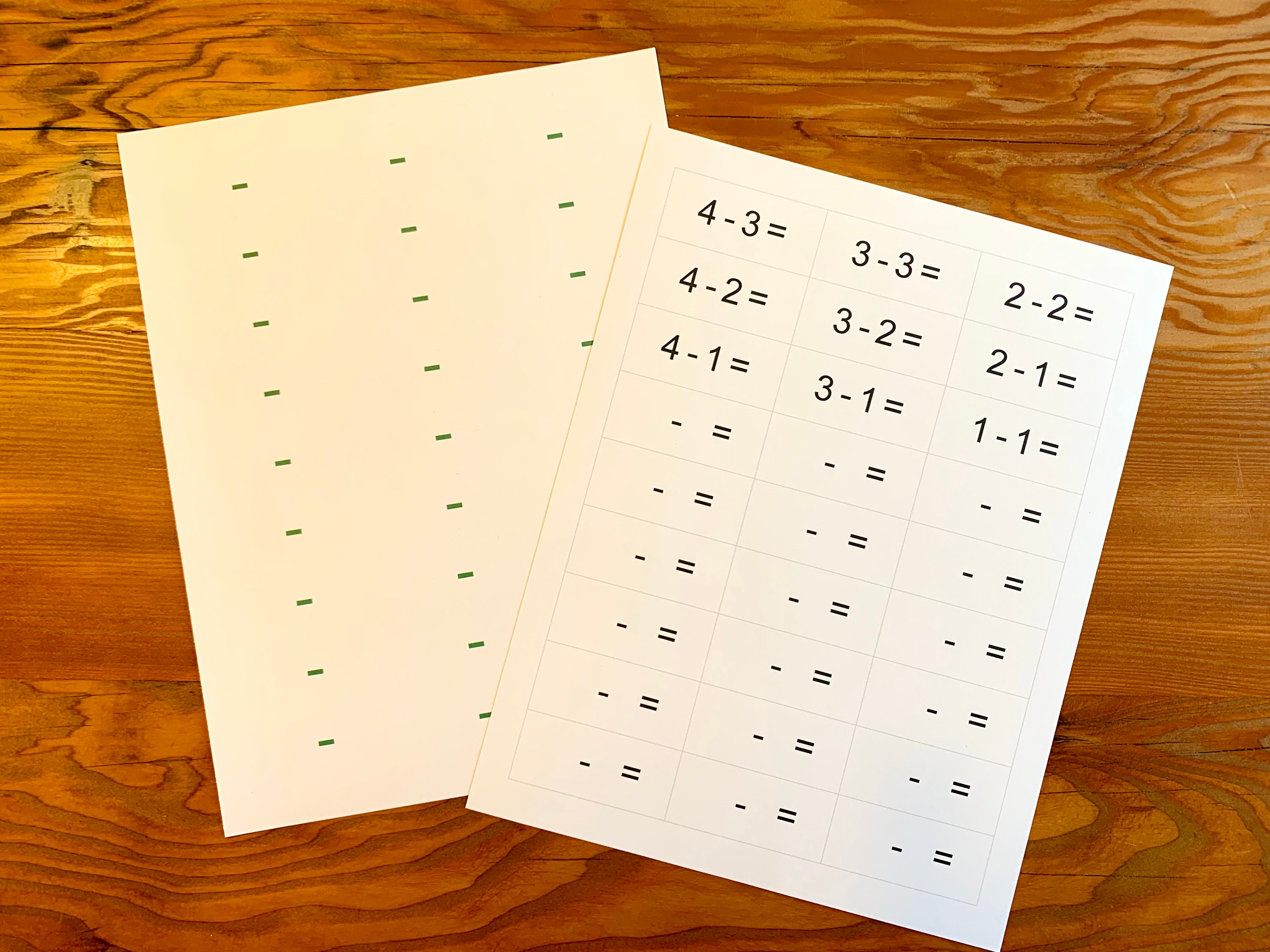 Math Equation Slips Montessori or Home Schooling Addition - Etsy Singapore