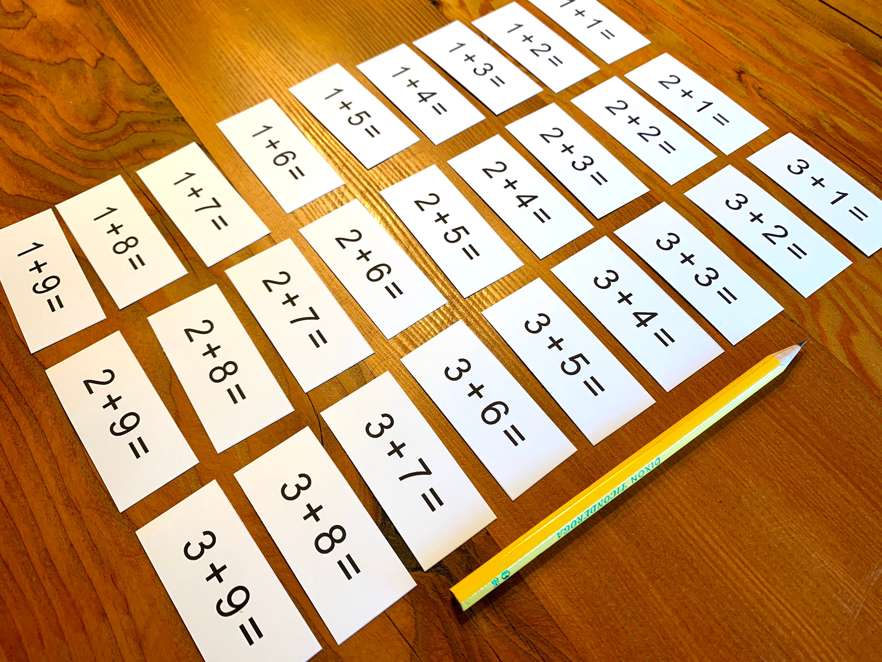 Math Equation Slips Montessori or Home Schooling Addition - Etsy Singapore