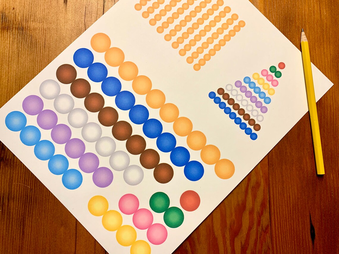 Teens Boards and Beads Montessori Teens Material Small Bead - Etsy