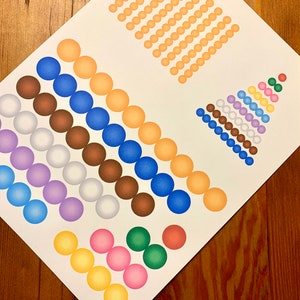 Teens Boards and Beads Montessori Teens Material Small Bead | Etsy