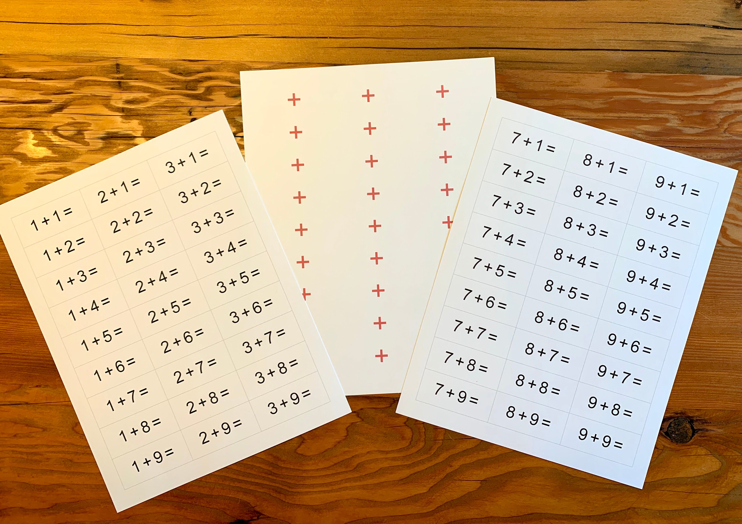 Math Equation Slips Montessori or Home Schooling Addition - Etsy Singapore