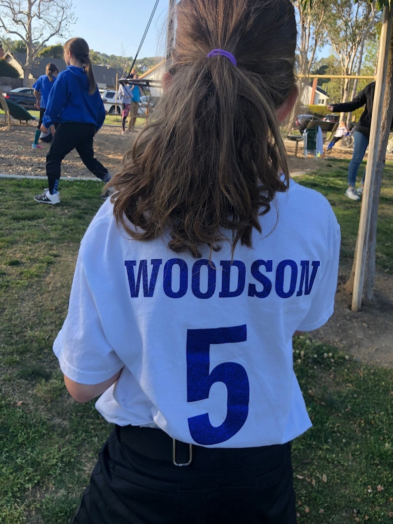 Sports Adult Shirt With Name and Number on Back Uniforms - Etsy