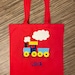 Train Tote Bag for Kids, Cute Personalized Kids Train Bag With Name for ...