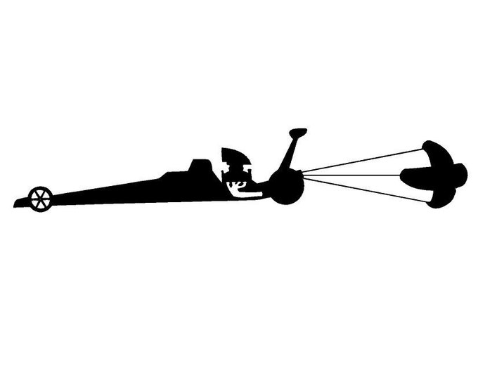 Dragster Decal - Etsy