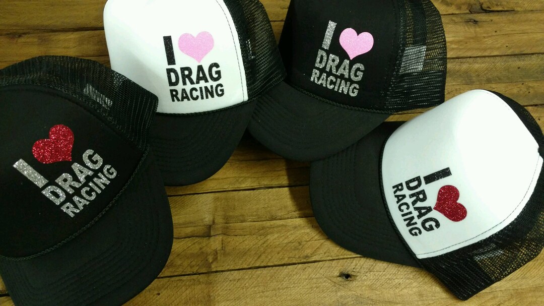 I Love Drag Racing Hat - Etsy