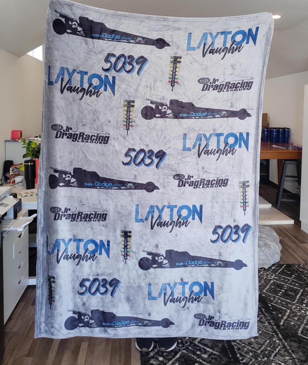 Custom Racing Name Blanket - Etsy