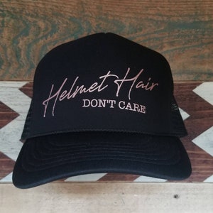 Helmet Hair Don't Care Hat - Etsy