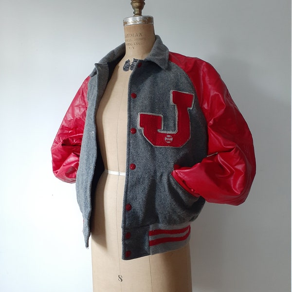 Leather Varsity Jacket - Etsy