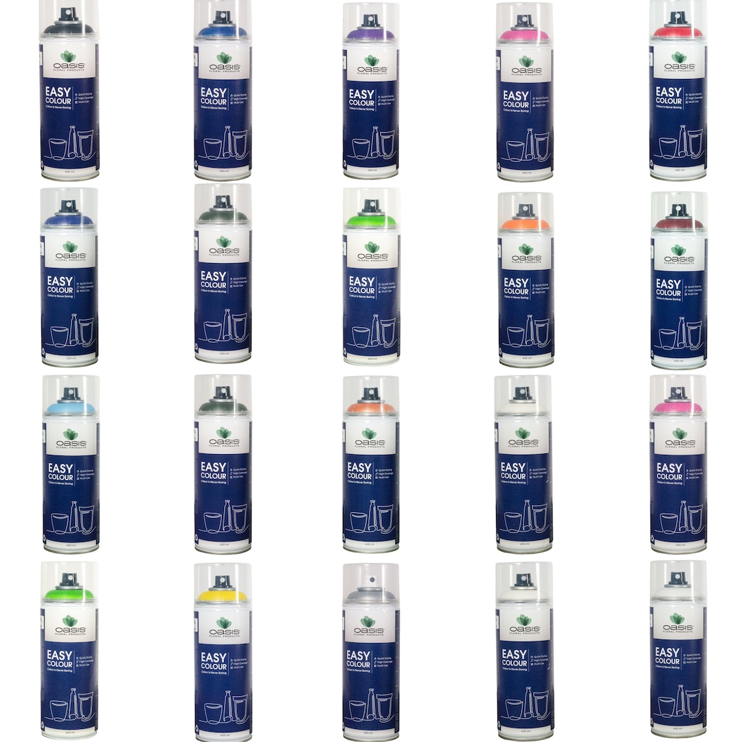 Spray Paint by Oasis 400 Ml Cans - Easy Colour - 17 Colour Choices ...
