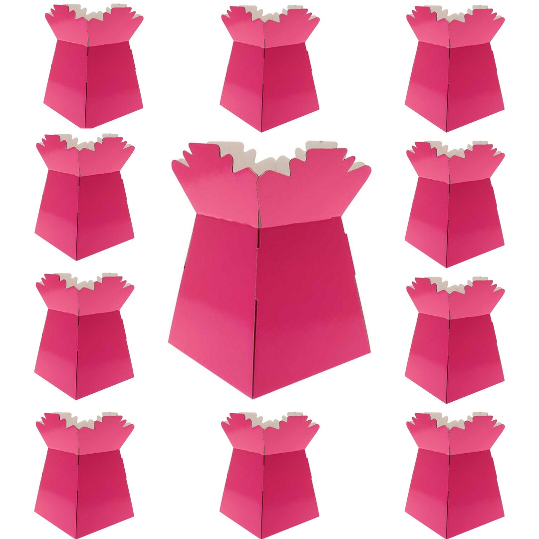 Hot Pink - Florist Bouquet Box Flower Sweet Boxes - Choose Quantity - Etsy
