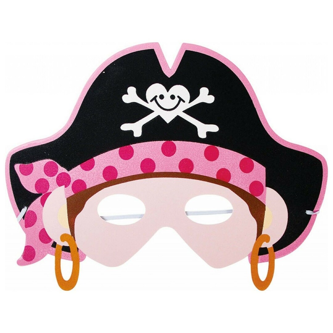 6 X Pink Pirate Masks same Design Foam EVA - Etsy