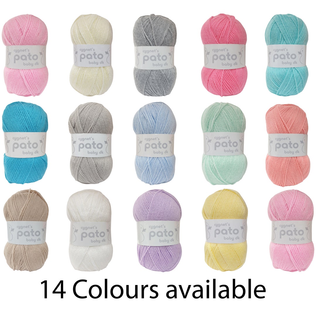 Cygnet BABY Pato DK Knitting Yarn / Wool - 100g Double Knit Ball - 14 ...