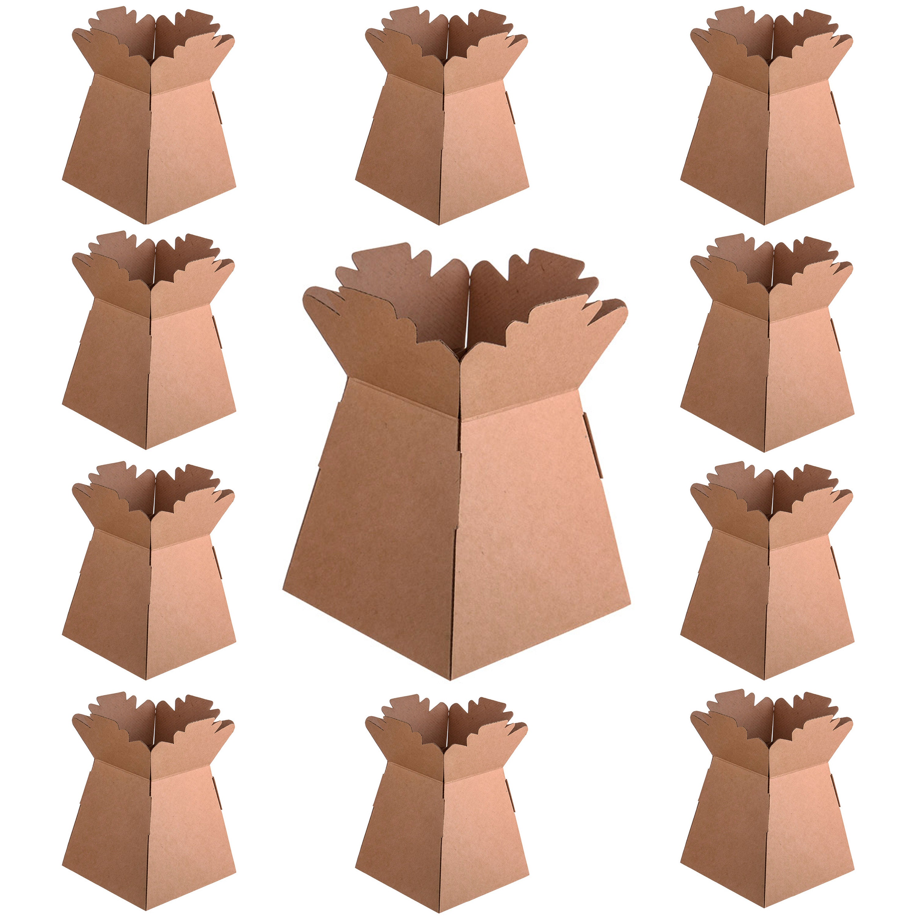 Home & Kitchen Brown Pack of 10 Standard Living Vase Flower Bouquet ...