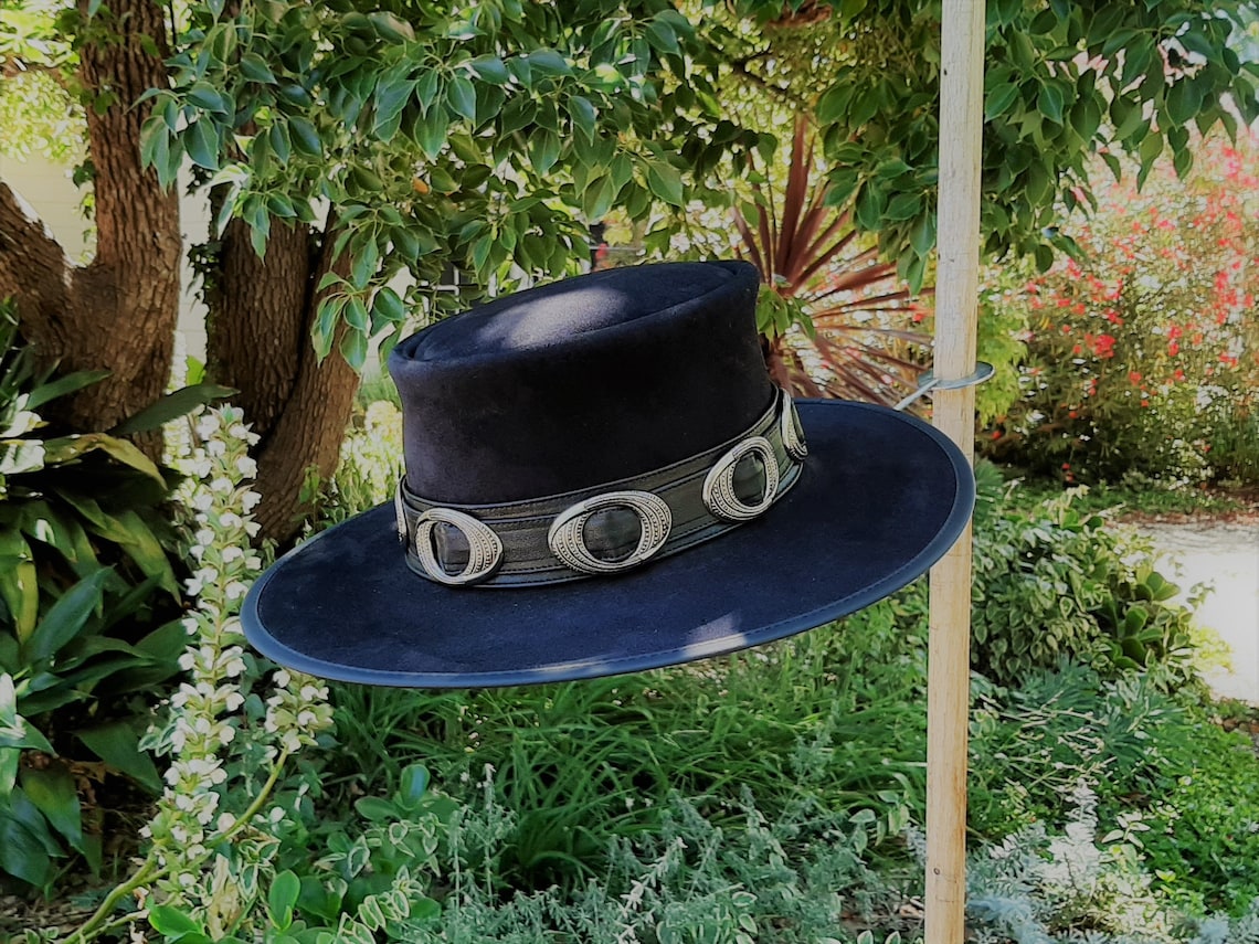 Black Suede Leather Stevie Ray Vaughan Style Rock / Blues Guitar Stage ...