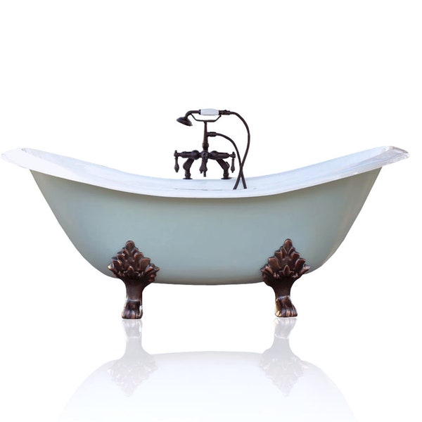Antique Cast Iron Clawfoot Tub - Etsy