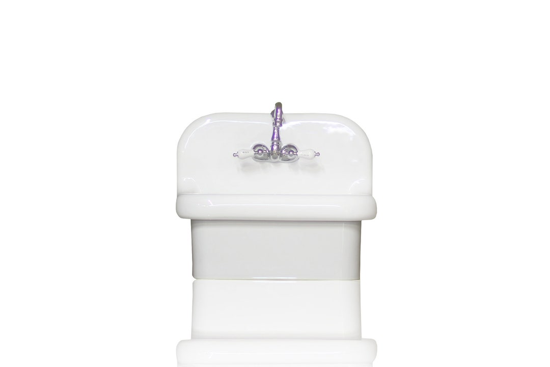 NEW Small Wall Mount High Back Bath Sink Antique Inspired Deep - Etsy