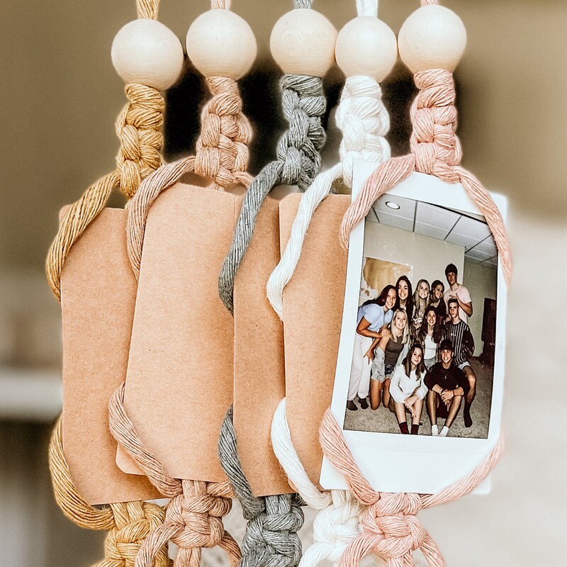 Macrame Photo Hanger - Etsy