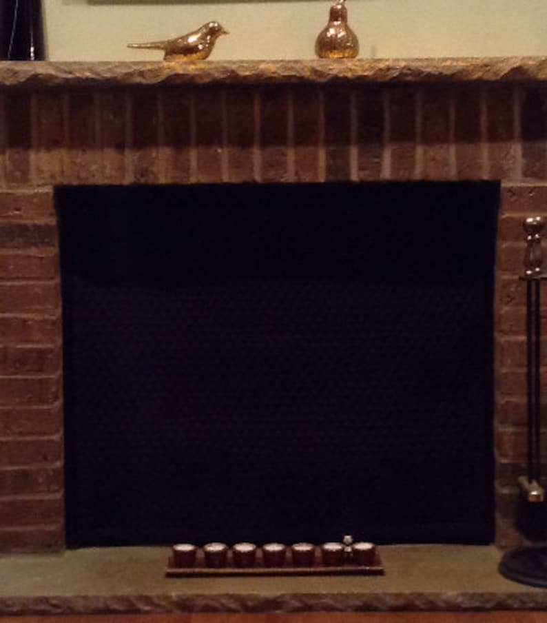 DIY Fireplace Cover Kit felt Fabric With 8 Sew-on Magnets | Etsy