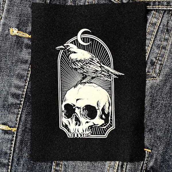 Skull Crow - Etsy