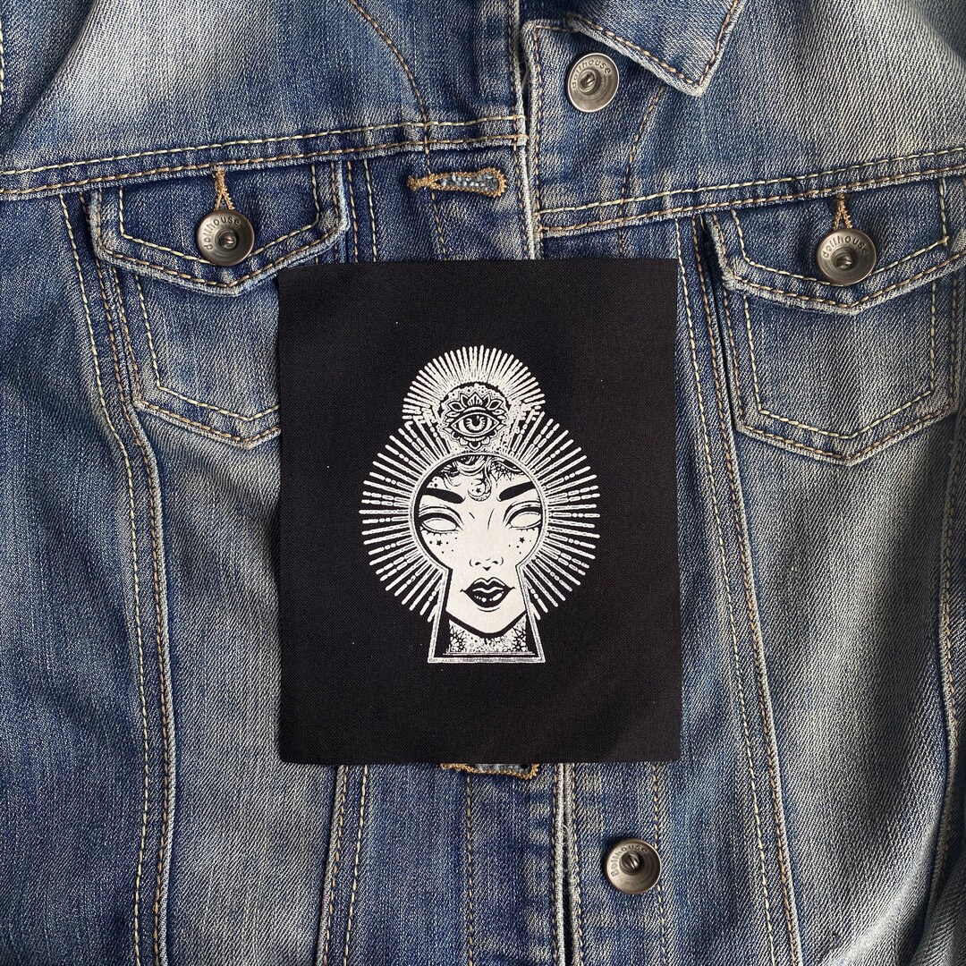 Trance Girl Patch, Punk, Patches, Sew on Patch, Punk Accessories, Punk ...